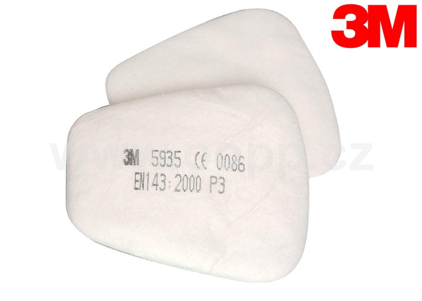 Filtr proti částicím 3M typ 5935 - P3 (pár) / Respirátory, masky, filtry - Filtry pro polomasky