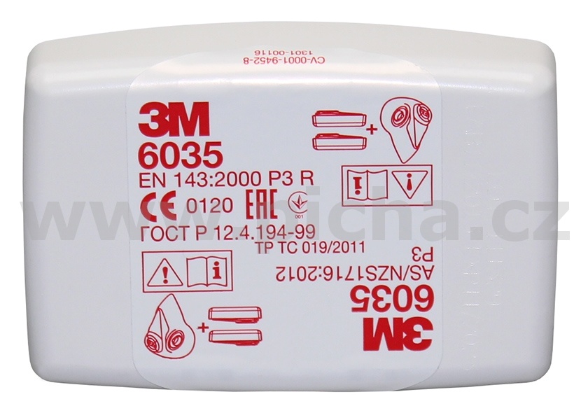 Filtr 3M typ 6035 P3 / Respirátory, masky, filtry - Filtry pro polomasky
